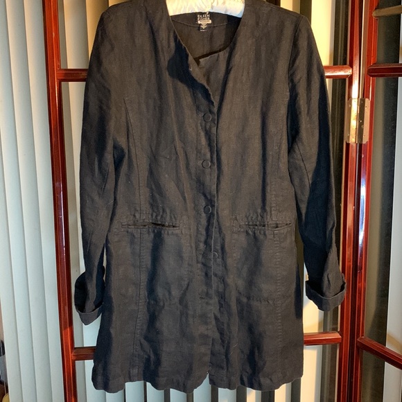 Eileen Fisher | Jackets & Coats | Eileen Fisher 0 Irish Linen Jacket | Poshmark